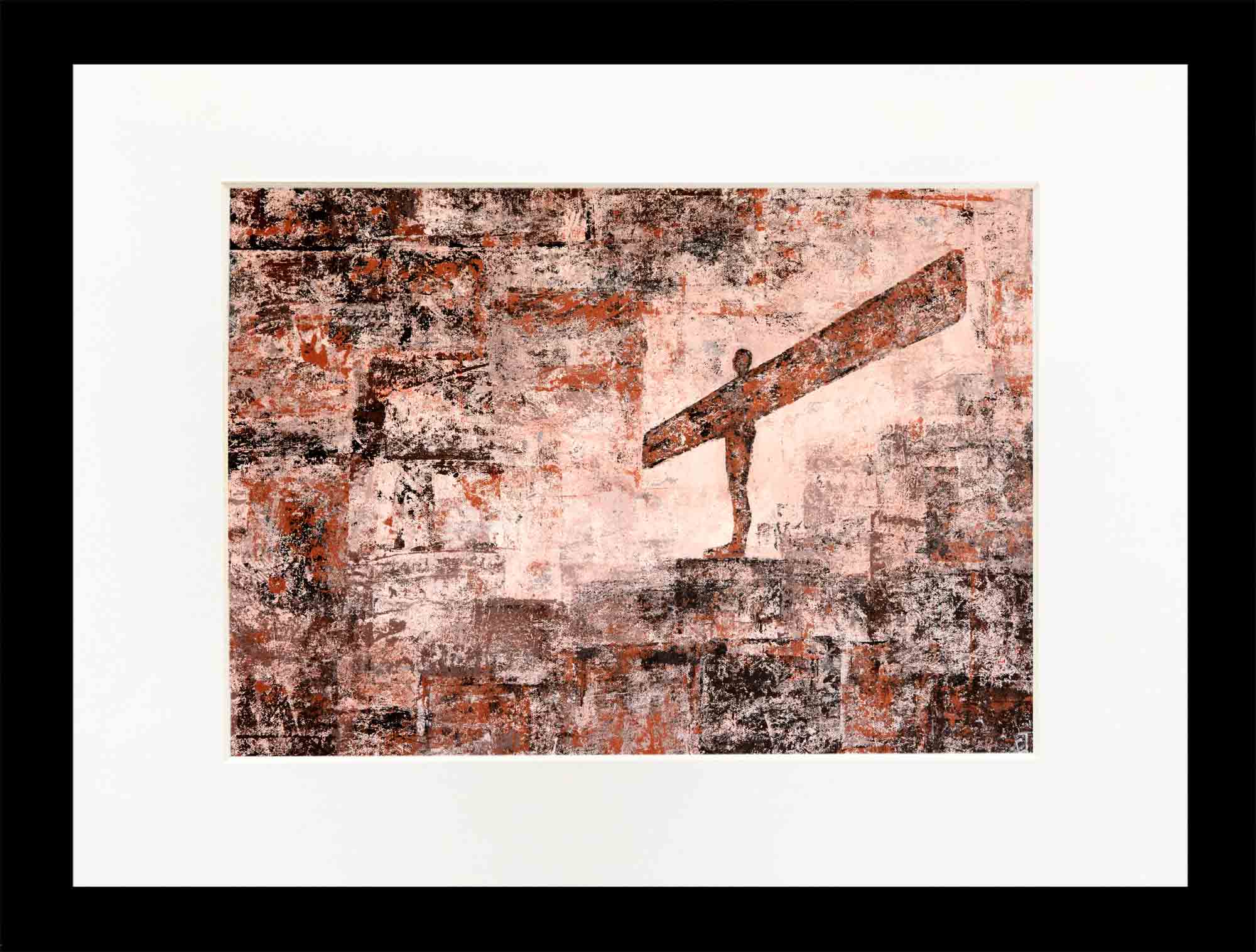 Copper Angel Acrylic Painting - newcastlegifts